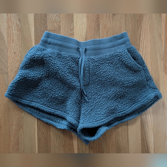 POPFLEX | Shorts | Popflex Faux Sherpa Shorts Grey L | Poshmark